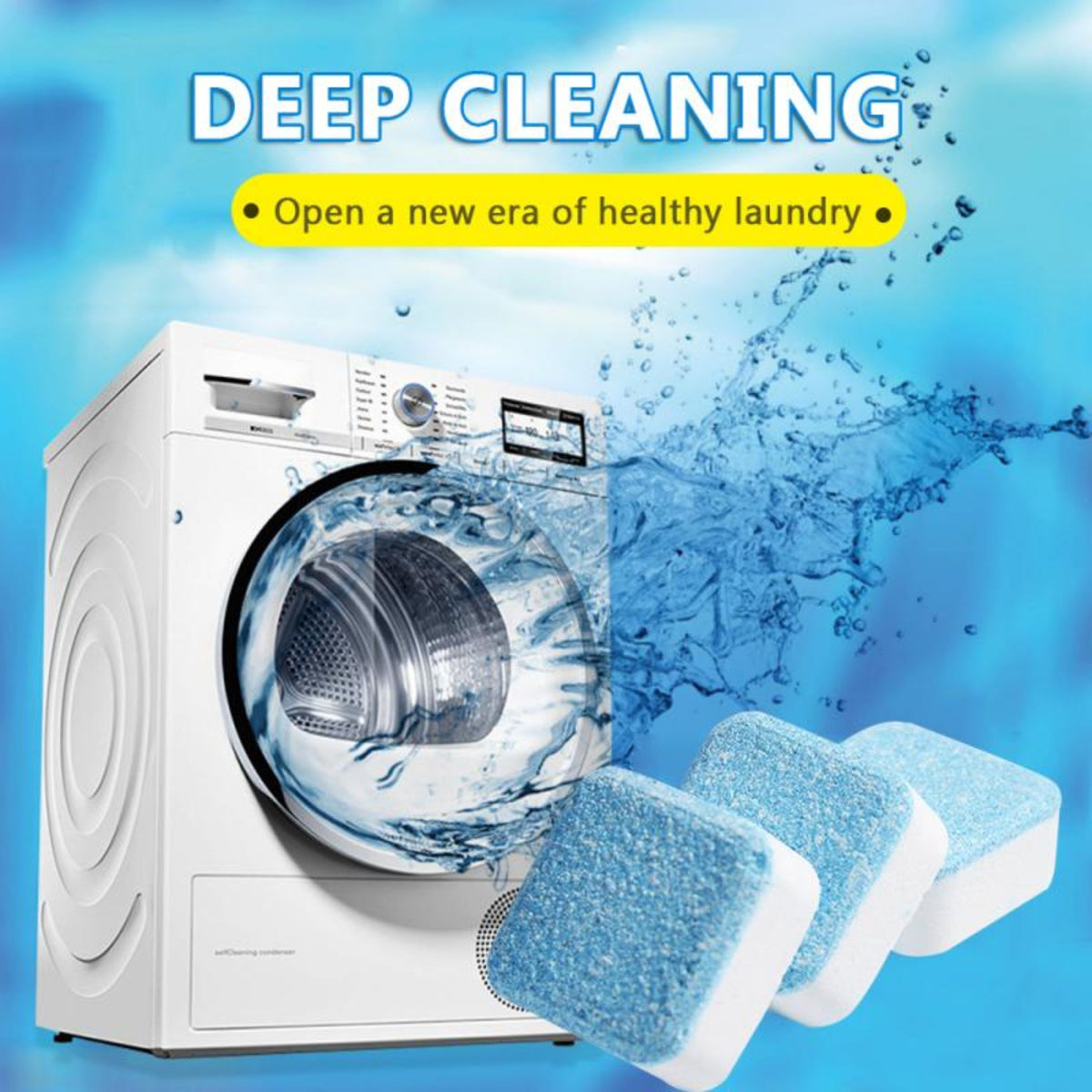 Tab Washing Machine Cleaner - Deep Cleaning Effervescent Tablets ...